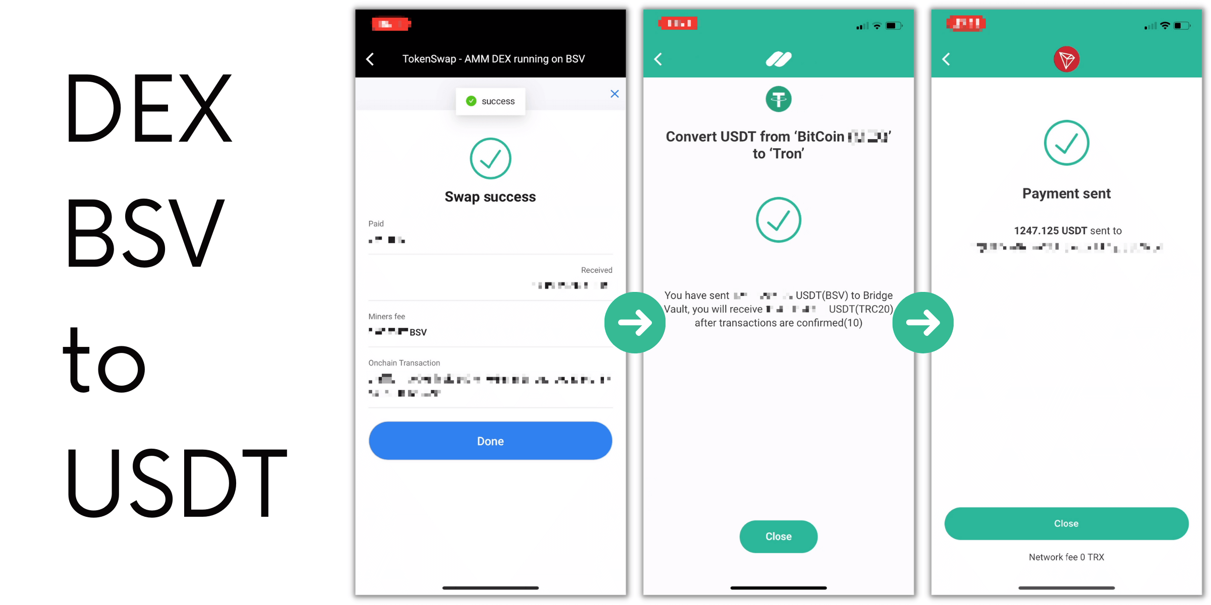 How to TokenSwap (DEX) BSV ‹› USDT - JoinBSV.com